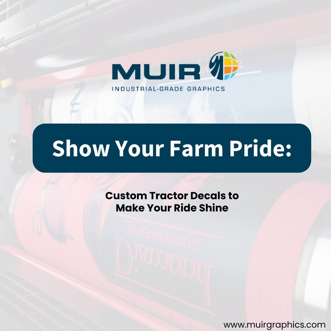 Show Your Farm Pride: Custom Tractor Decals to Make Your Ride Shine ...