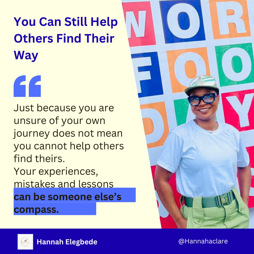 You Can Still Help Others Find Their Way | by Hannah Elegbede | Oct ...