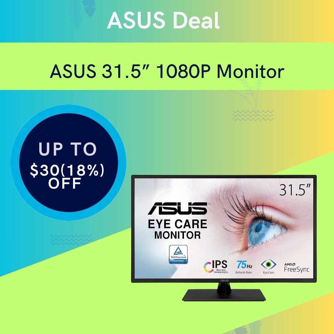 Visual Paradise Unlocked: ASUS 31.5” 1080P Monitor Upgrade Alert! 🖥️ ...