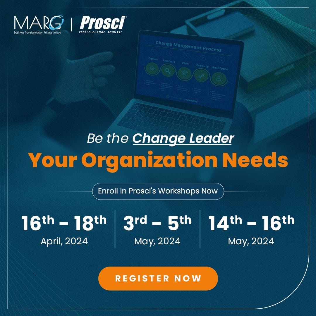 Prosci Change Management Virtual Workshop - MARG Business Transformation - Medium