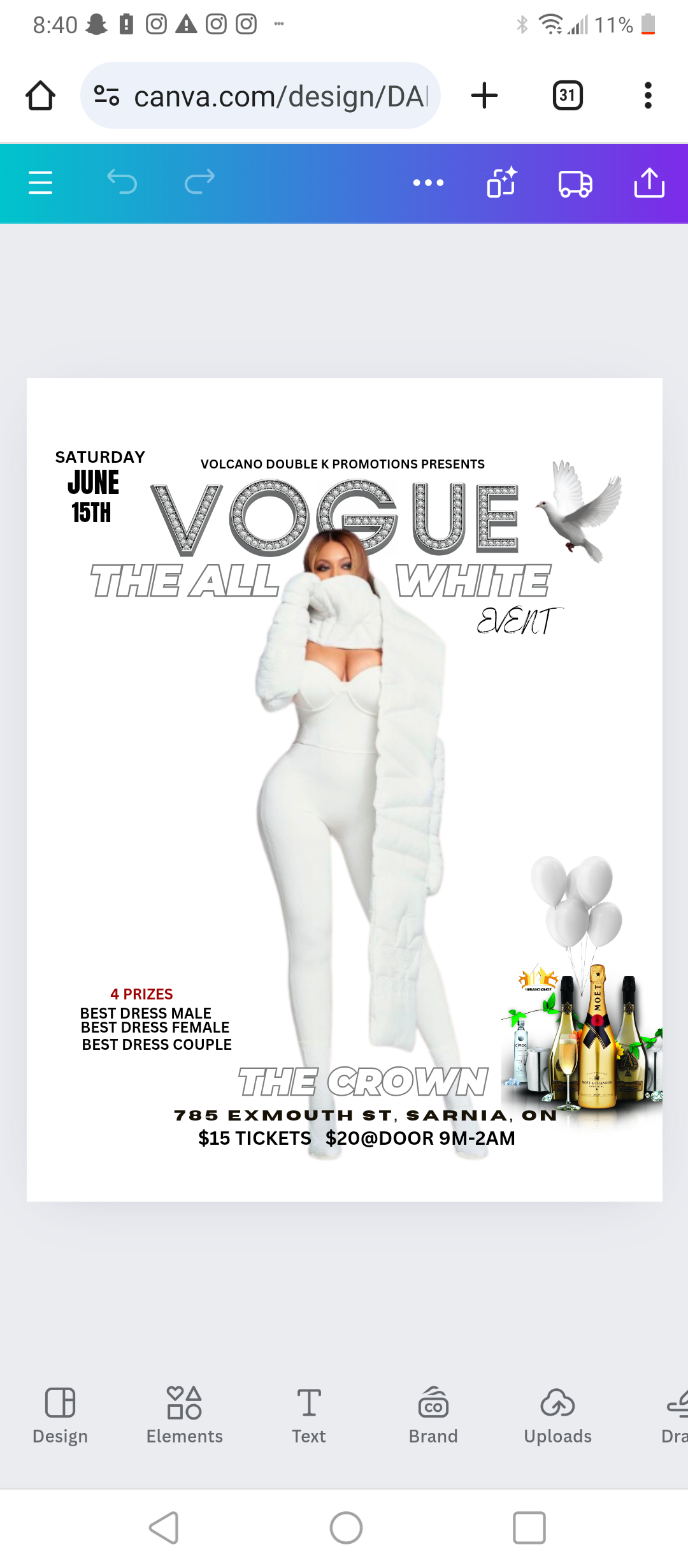 VOGUE ALL WHITE - Harry Ajax - Medium