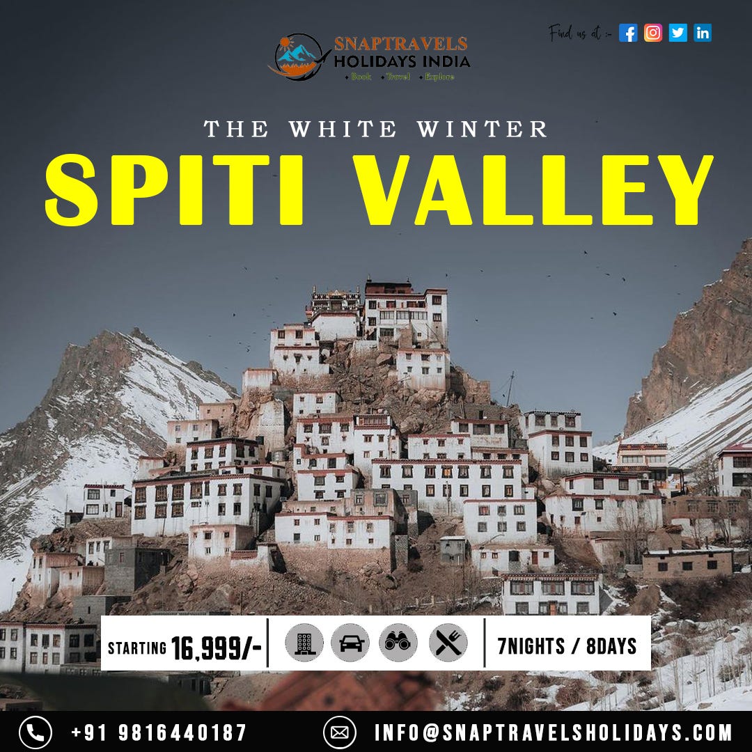 Spiti, which means “the middle land,” is characterized by its windswept ...