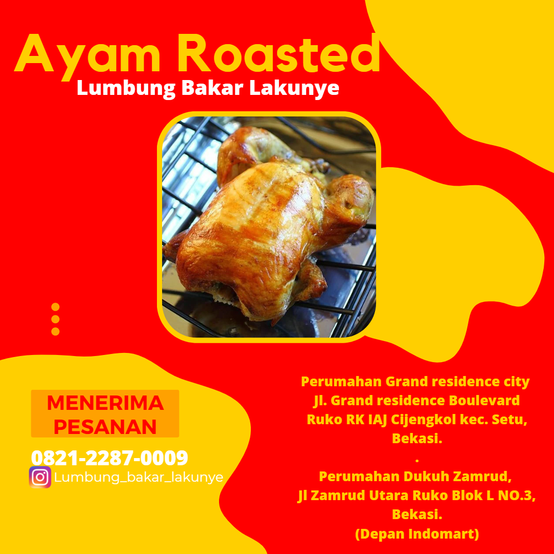 MANTAP, CALL 0821–2287–0009, CHICKEN ROASTED VIRAL - Ayam Panggang ...