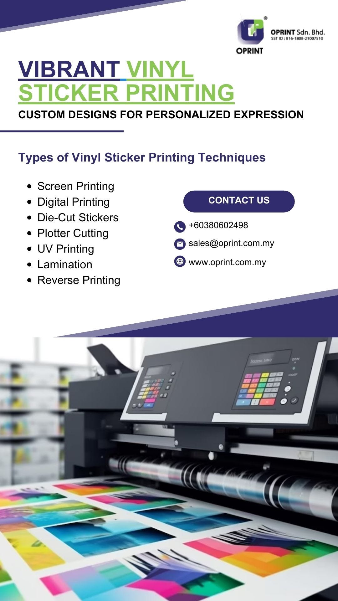 Vinyl Sticker Printing Services in Malaysia | Oprint MY. | by OPrint ...