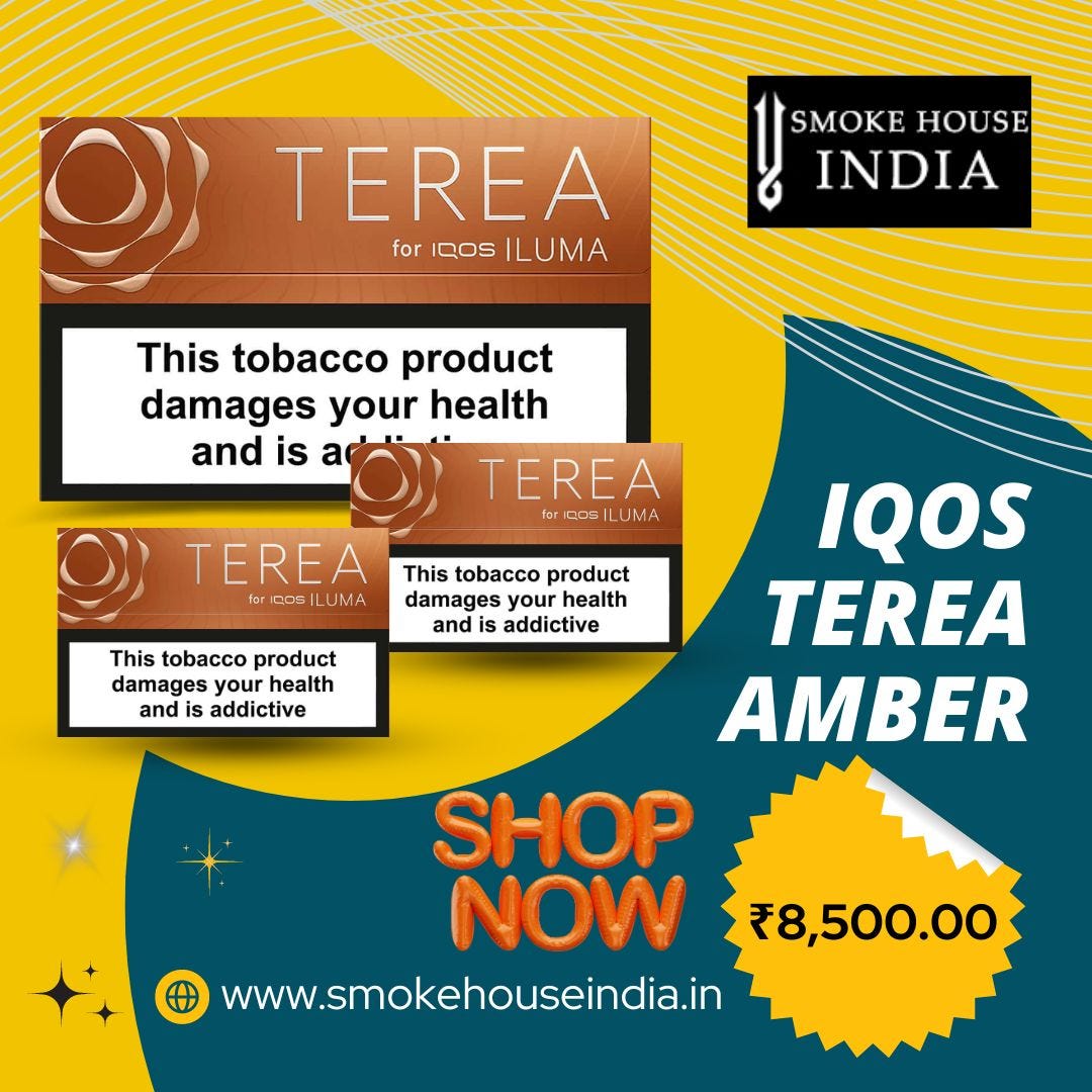Order Online IQOS Terea Amber at Best Price - Smoke House India - Medium