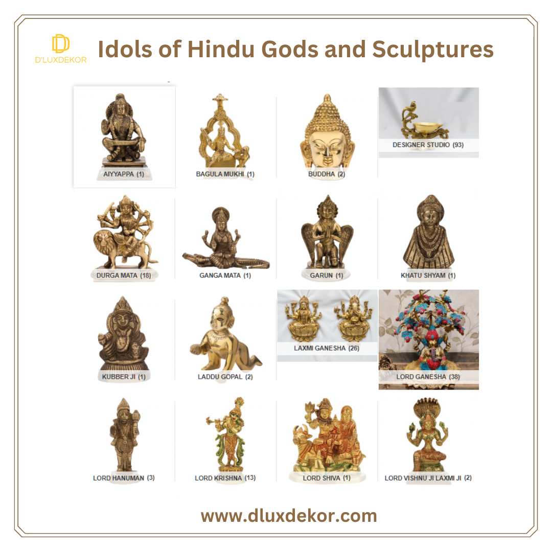 Idols of Hindu Gods & Sculptures at Dluxdekor - Dluxdekor - Medium
