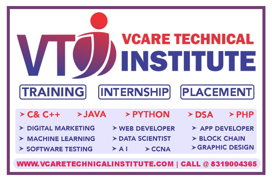 Best Programming Institute in Laxminagar | by Vcare Technical Institute | Aug, 2023 | Medium
