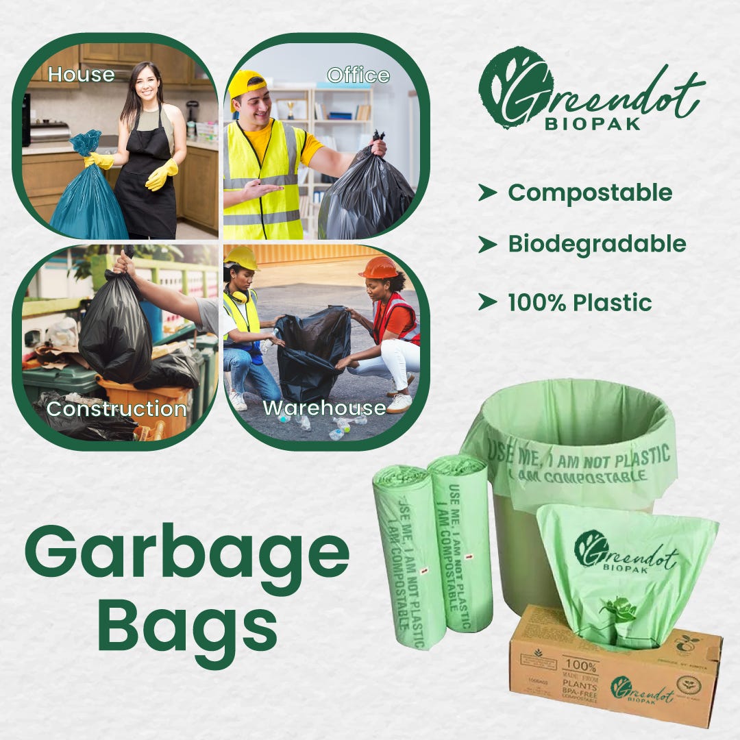 Biodegradable Garbage Bags Manufacturers — Greendot - Greendot Biopak ...