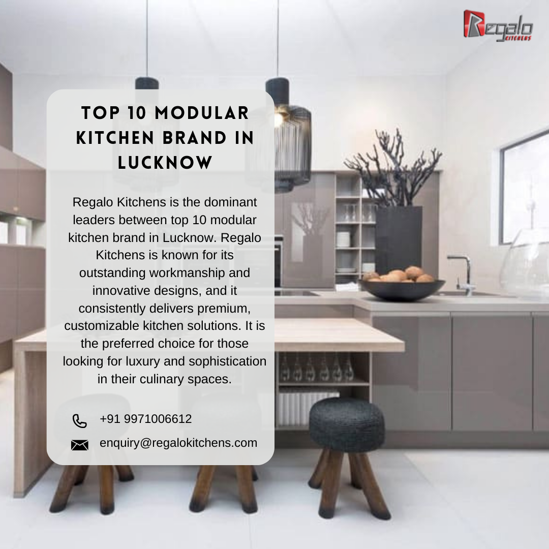 Top 10 Modular Kitchen Brand In Lucknow - Regalo Kitchens - Medium