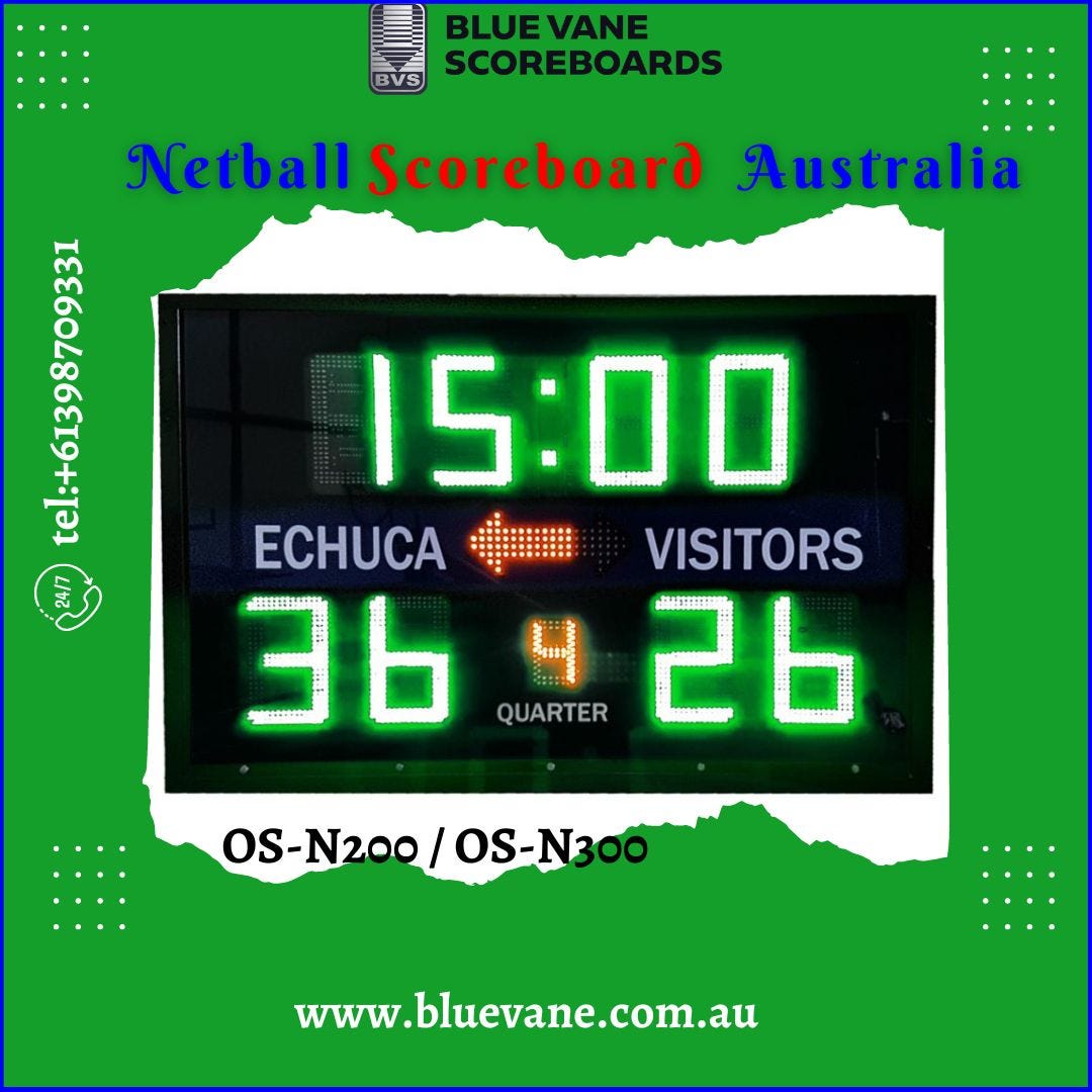 Select the best Netball Scoreboard in Australia - Bluevanescoreboards - Medium
