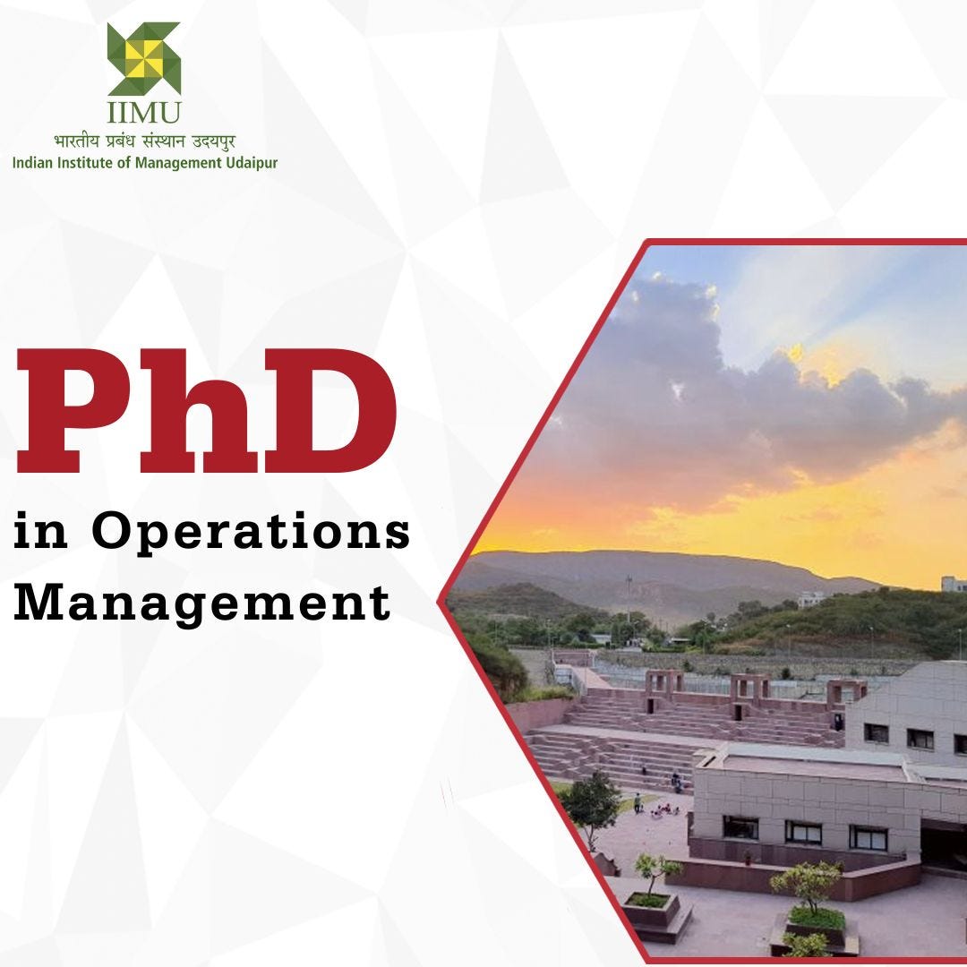 iimBest PhD Operation Management Program from IIM Udaipur - iimudaipur ...