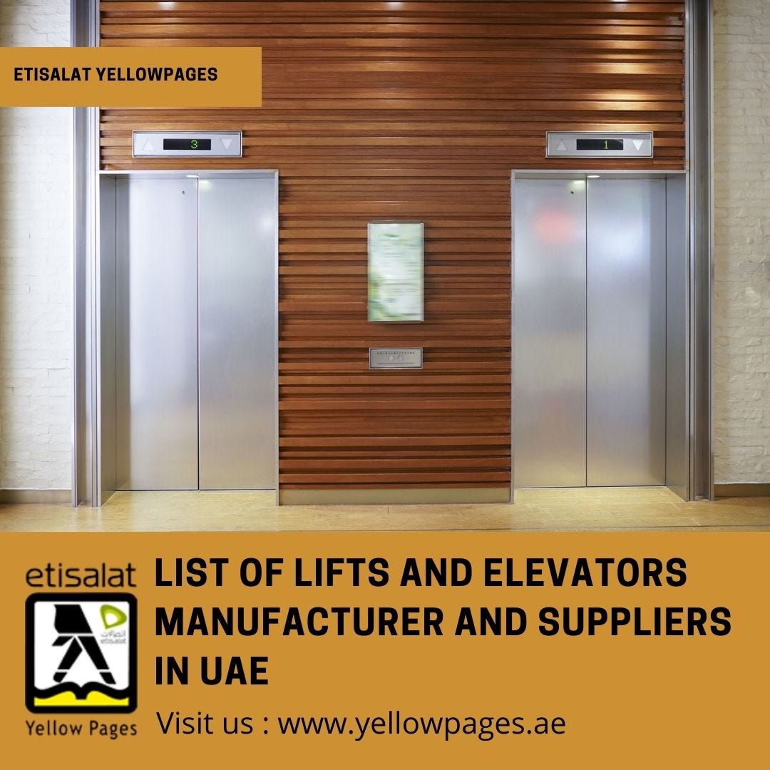 List of Lifts and Elevators Manufacturer and Suppliers in UAE - Peter ...