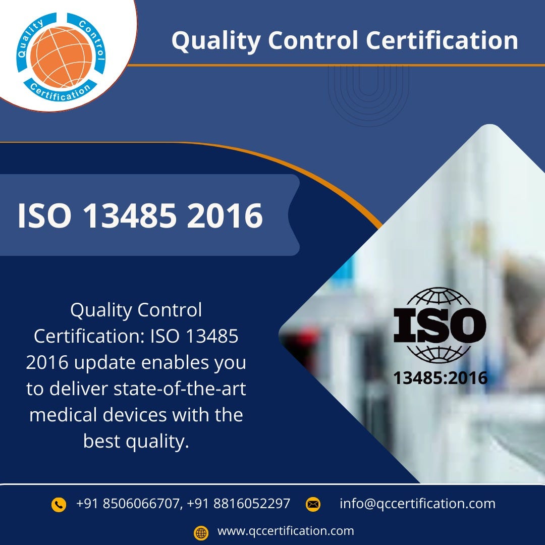 ISO 13485 2016 | Quality Control Certification - businessB2bmart - Medium