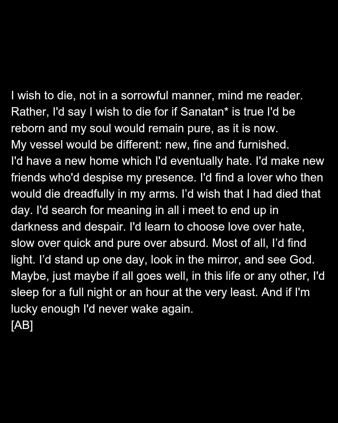 A draft from my poem ‘Plea to the spectrum’ - Athul Backer - Medium