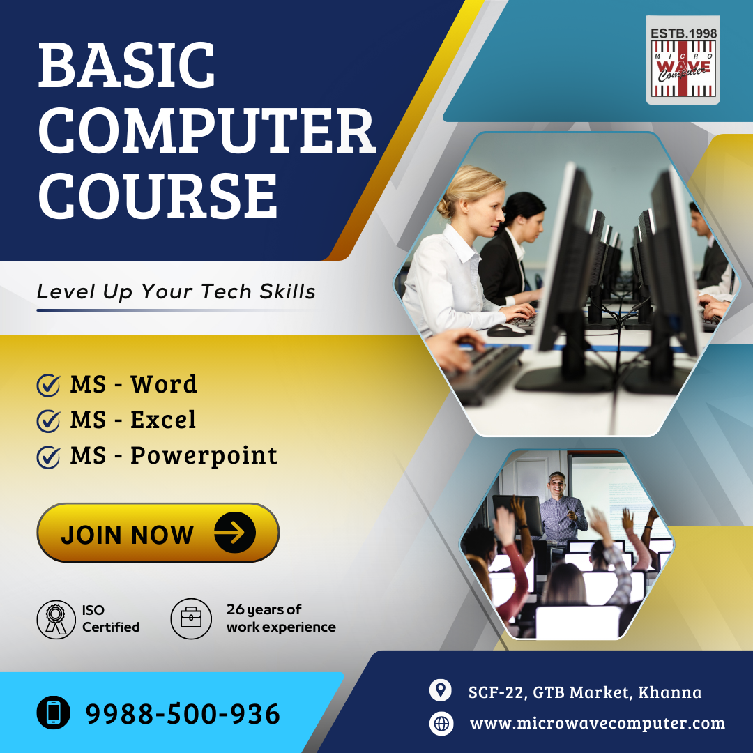 Basic Computer Course In Khanna - Kashyaptanu - Medium