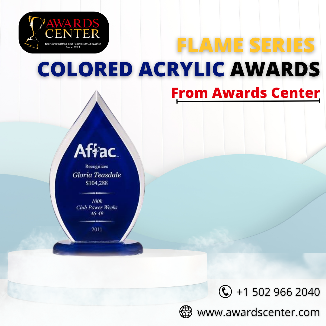 Colored Acrylic Awards - Awards Center - Medium