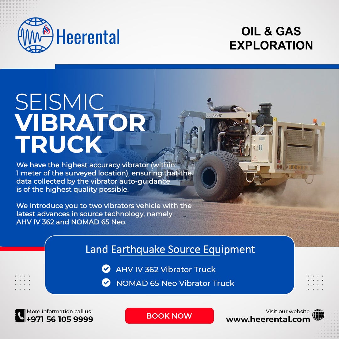 Seismic Vibrator truck Dubai UAE — Please Contact Heerental.com ...
