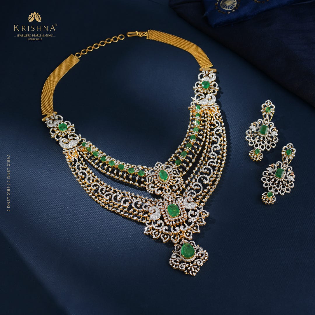 The Timeless Brilliance of Krishna Jewellers’ Real Diamond Necklace ...