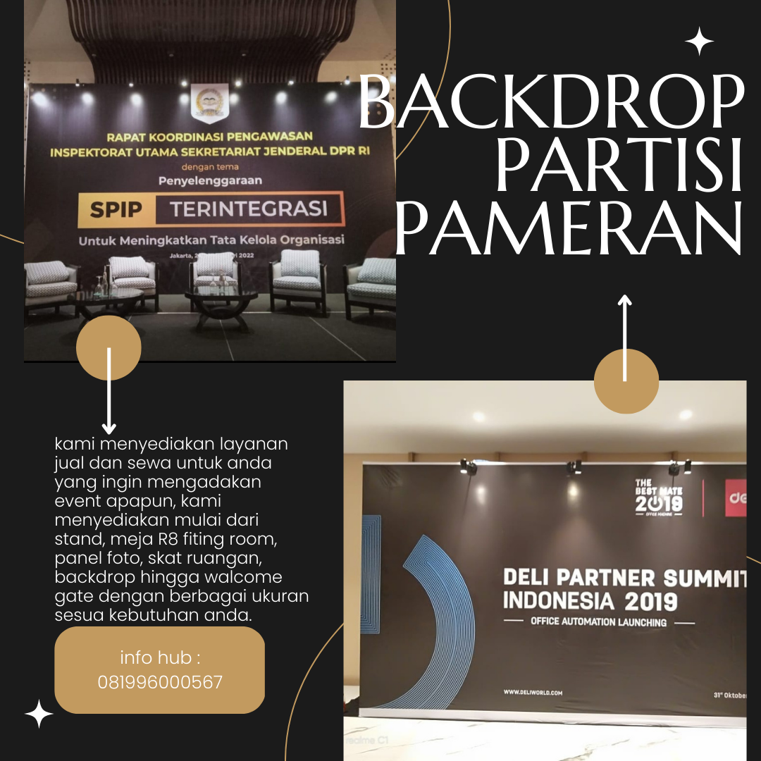 JUAL DAN SEWA PARTISI BACKDROP PAMERAN R8 081996000567 - partisi ...