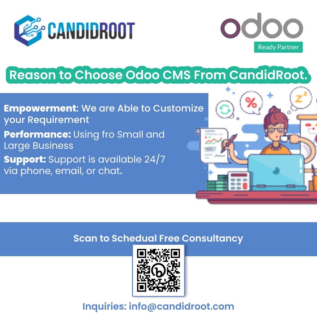 Reason to Choose Odoo CMS From CandidRoot. - Candidroot Solutions Pvt. Ltd - Medium