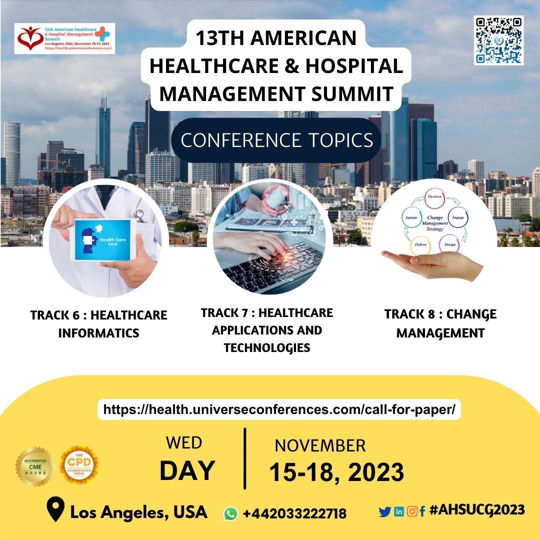Health Promotion Welcome to attend 13th American Healthcare Summit ...