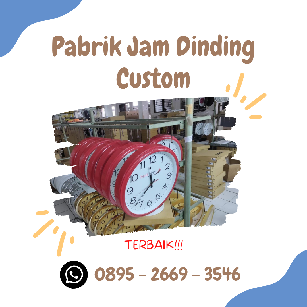 0895–2669–3546, Macam Jam Dinding Custom - Pusat Jam Murah - Medium
