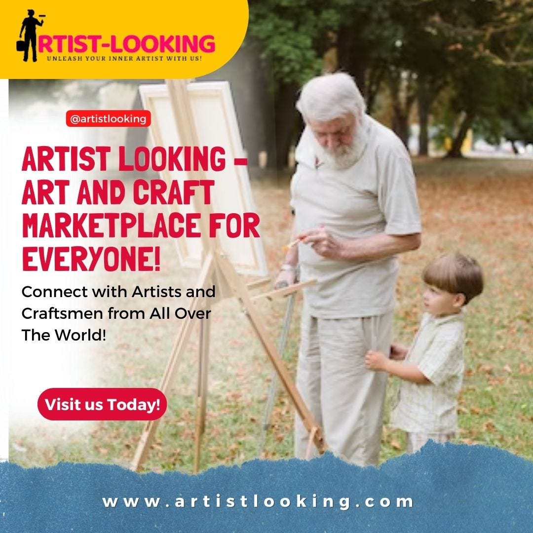 "🎨 Welcome to Artist Looking, where creativity knows no boundaries ...