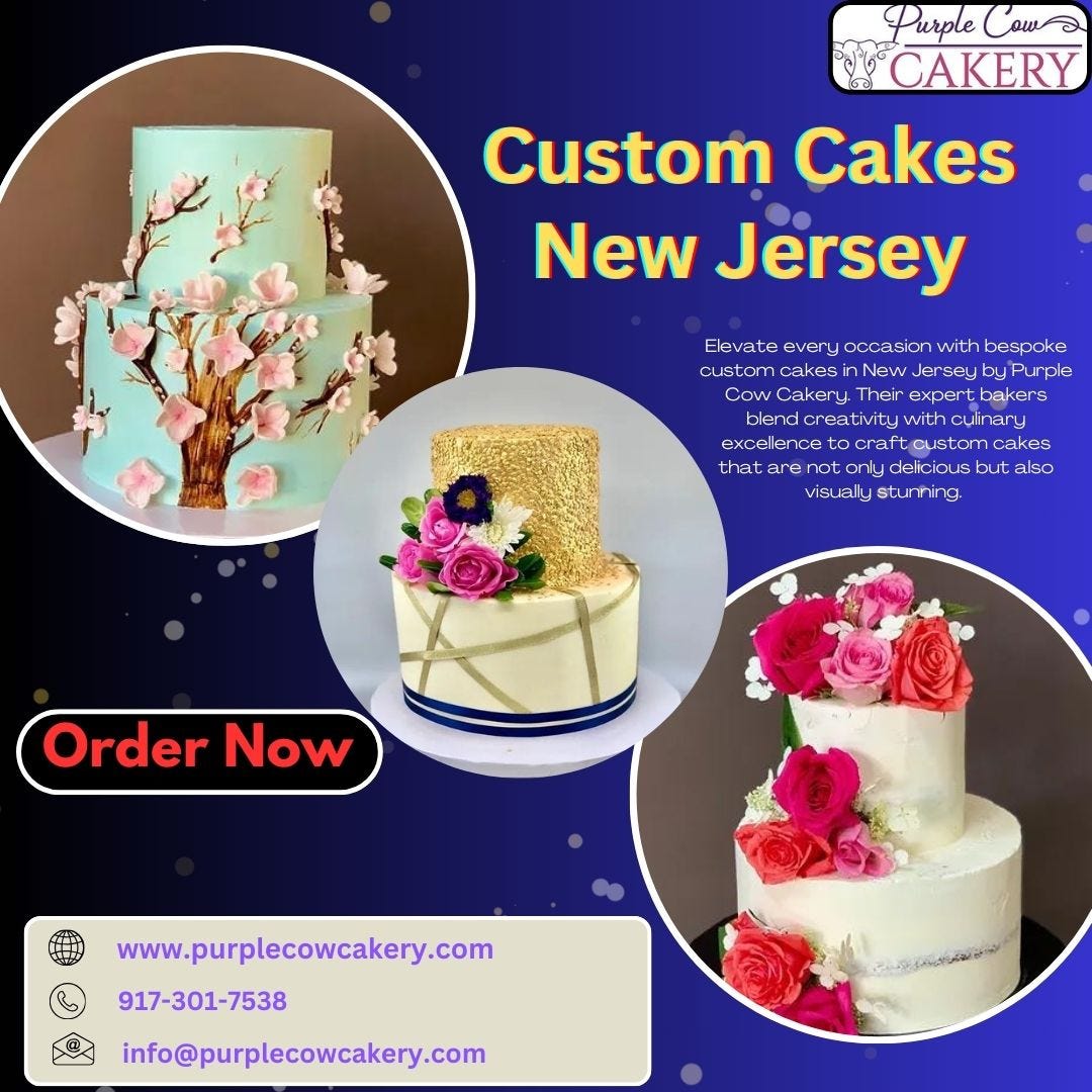 Bespoke Custom Cakes New Jersey | Purple Cow Cakery - Purplecowcakery ...