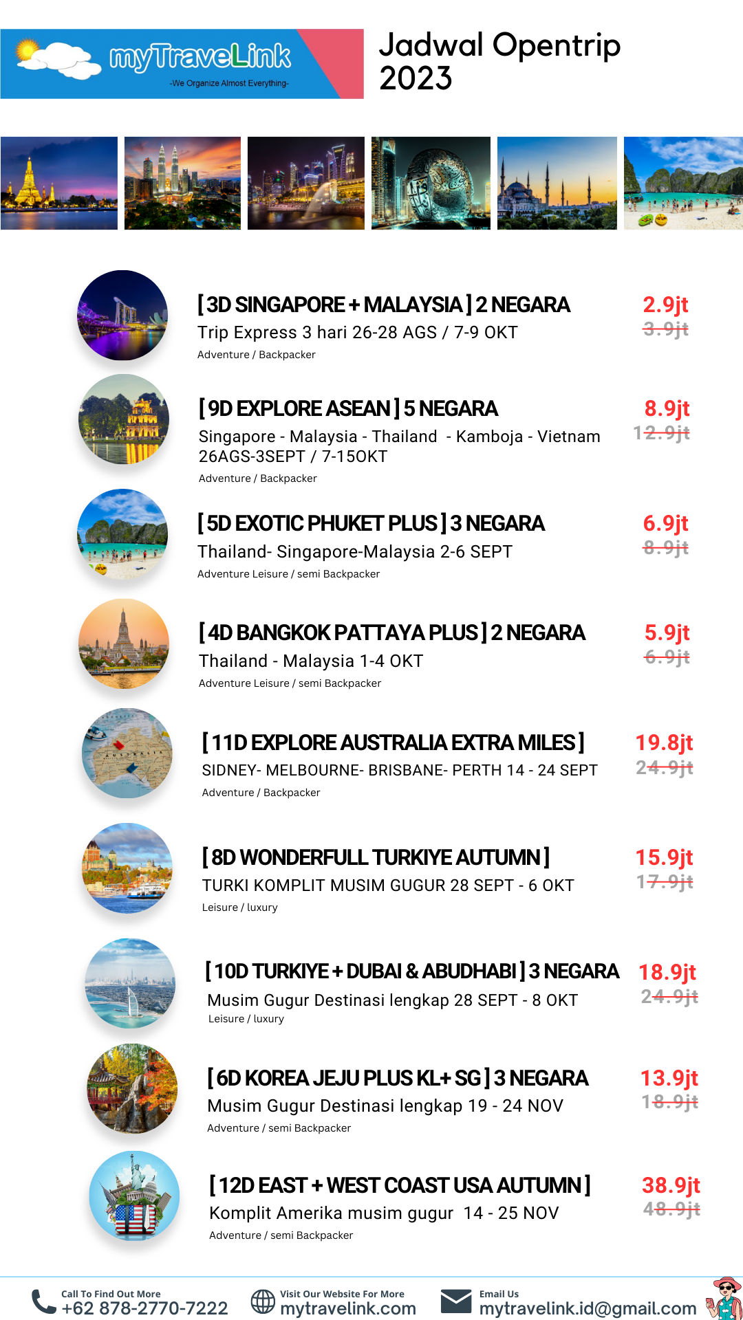 Jadwal Open Trip dan Harga 2023 - Mytravelink Id - Medium