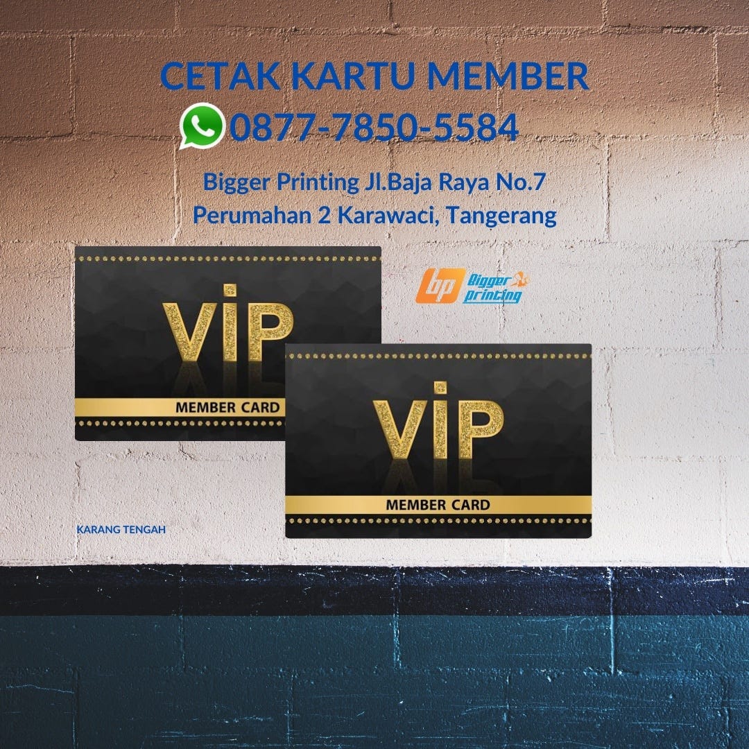 HARGA TERJANGKAU, Wa./Call. 0877–7850–5584, Cetak Kartu Member KARANG ...