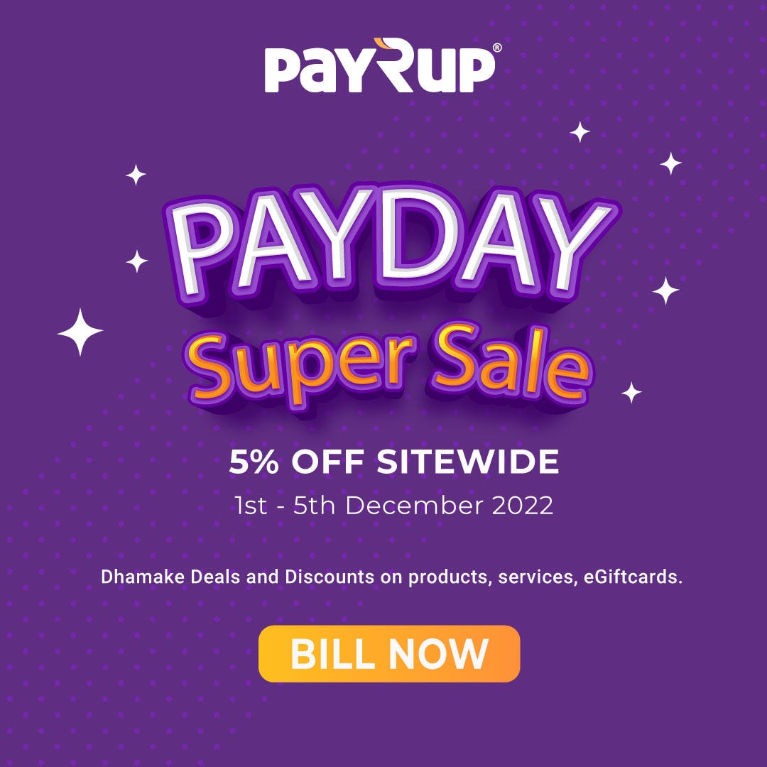 5% Cashback - Payrup official - Medium