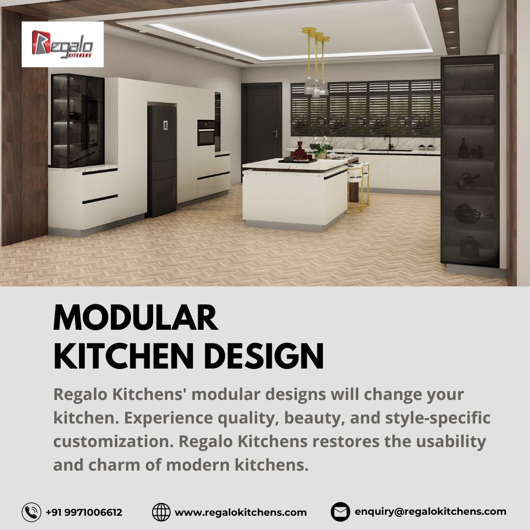 Modular Kitchen Design | Regalo Kitchens - Tej Pratap - Medium