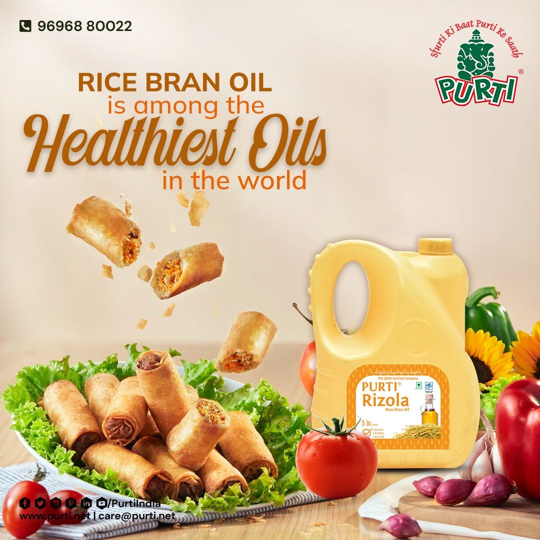 Discover the healthiest oil in the world — 𝐏𝐮𝐫𝐭𝐢 𝐑𝐢𝐳𝐨𝐥𝐚 Rice Bran Oil ...