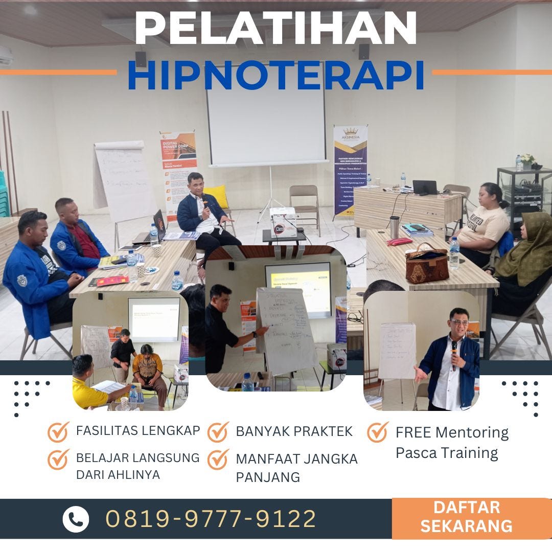 LAGI PROMO, WA 0831–3000–0564, Lembaga, Banjarnegara - workshophipnoterapiberlisensi - Medium