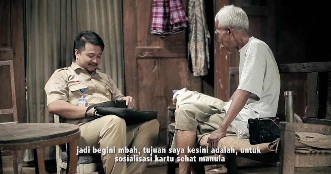 Film “KTP”ini menceritakan tentang petugas kecamatan bernama Darno mendatangi rumah Mbah Karsono ...