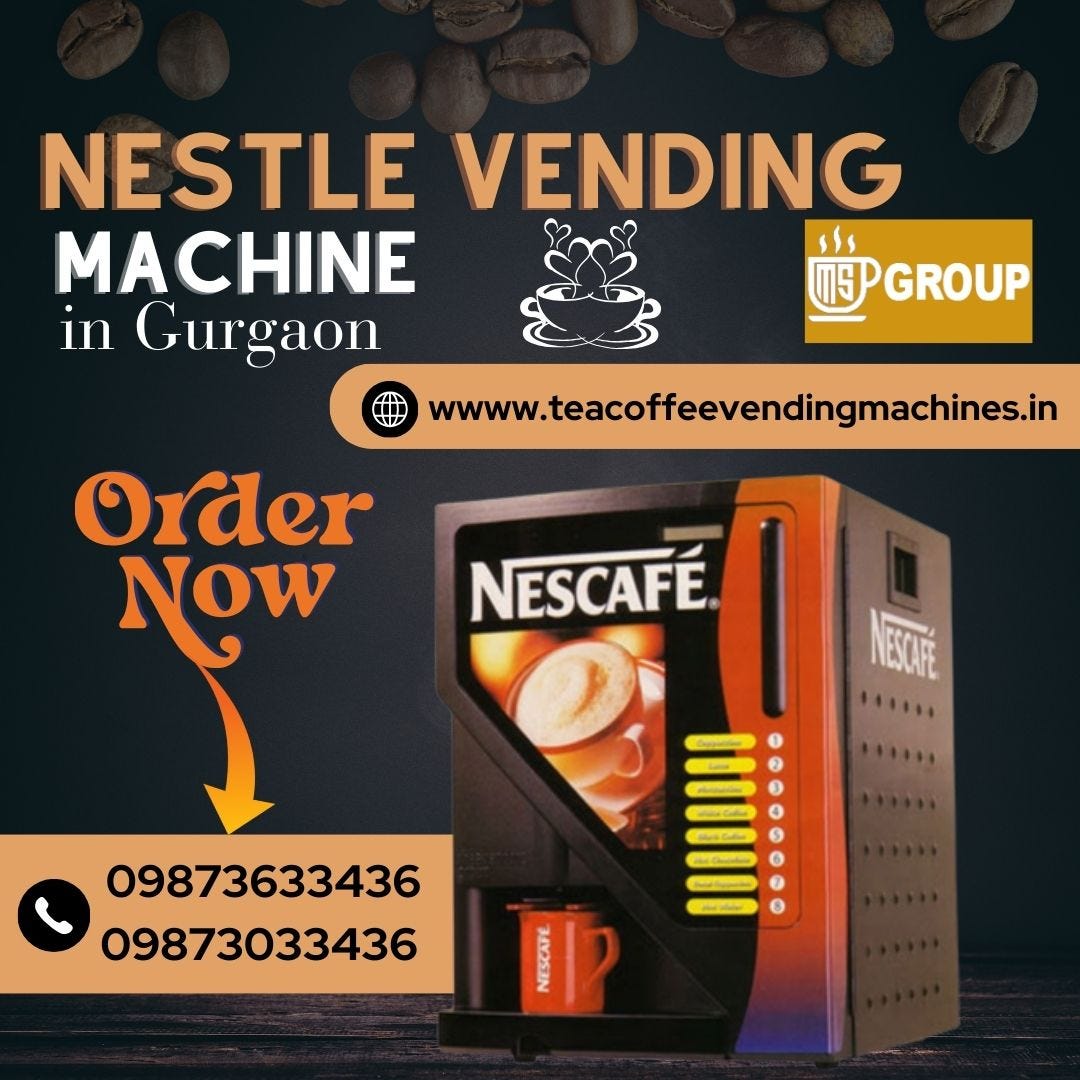 Nestle Vending Machine in Gurgaon - Tea Coffee Vending Machines - Medium