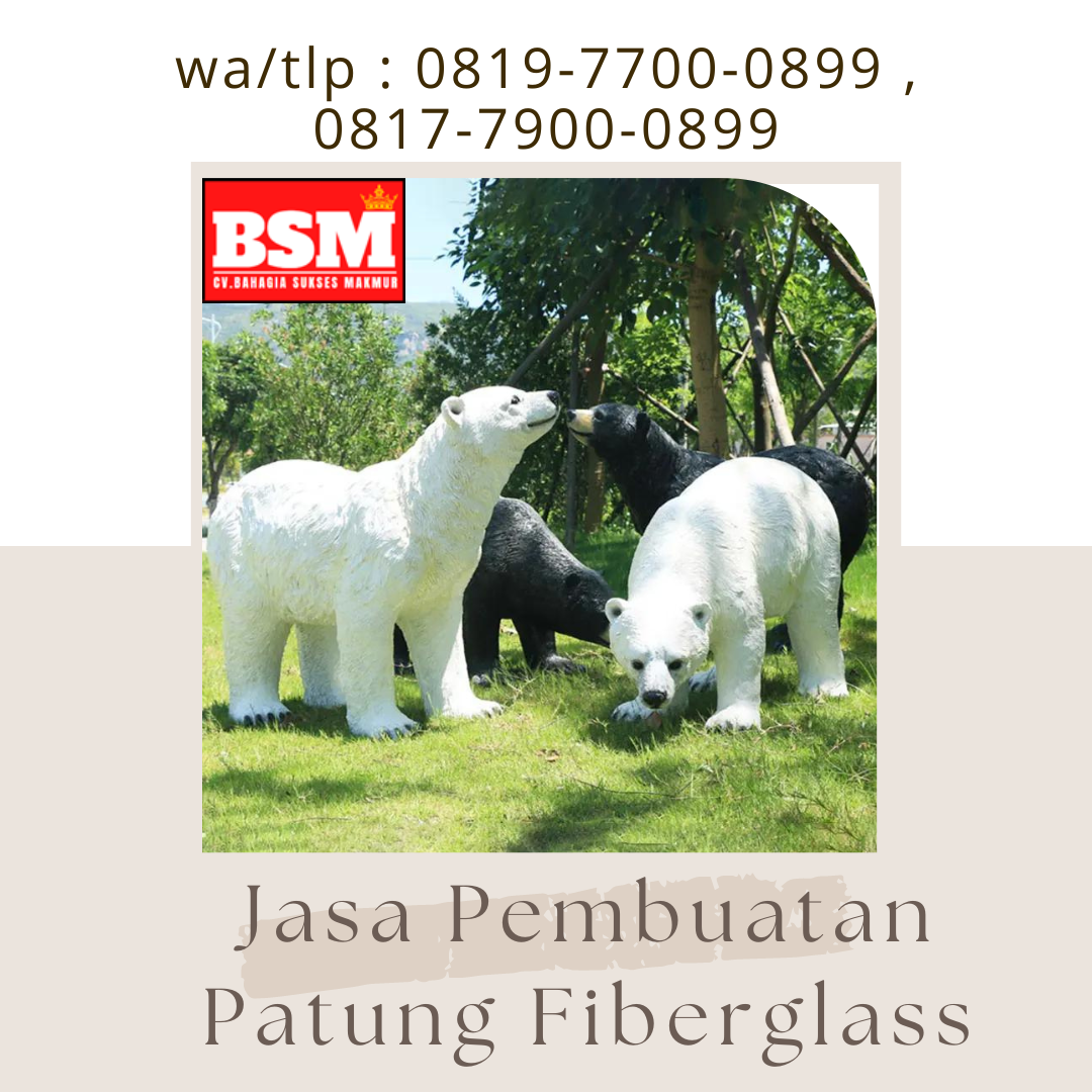 Jasa Pembuatan Patung Beruang Fiberglass | by Indonesiawaterpark | Medium