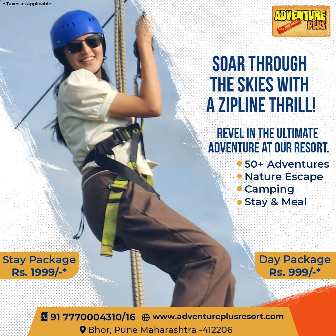 One Day Picnic Resort Near Pune | Adventure Plus Resort | by Adventure ...