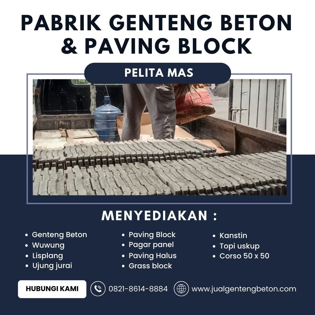 SIAP ANTAR, Jual Atap Genteng Beton Flat, WA/TELP 0821–8614–8884 | by ...