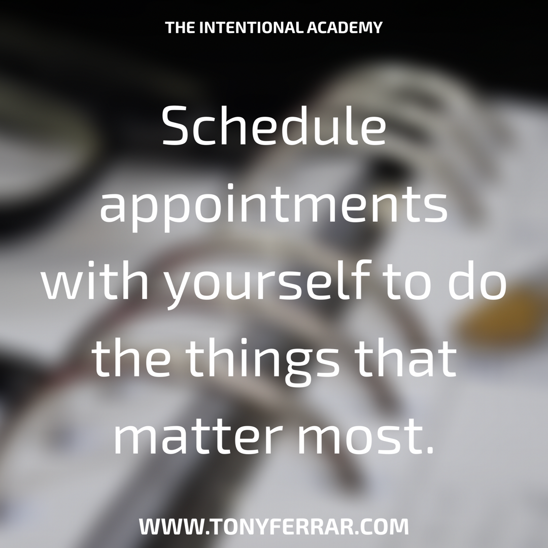My Ideal Week: Schedule time for what actually matters | by Tony Ferrar ...