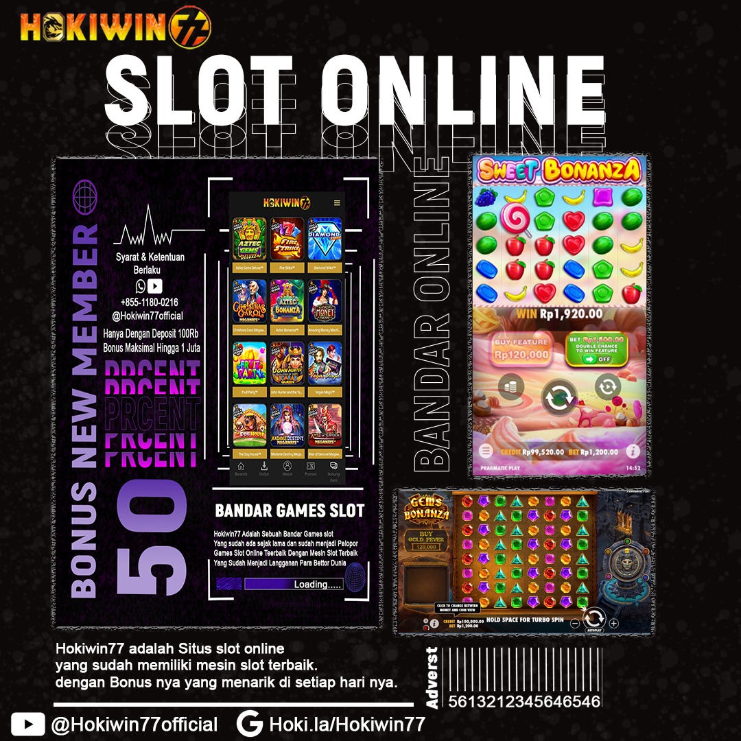 Slot Hoki — Tempatnya Rekomendasi Agen Slot Hoki Mudah Cuan77 - SLOTHOKI - Medium