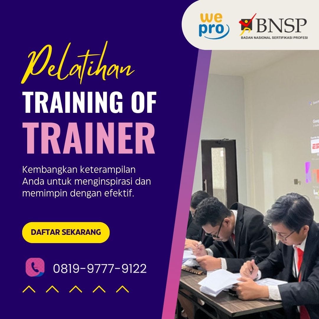 TERBARU 2024, WA 0831–3000–0564, Rekomendasi Training TOT BNSP Garut ...