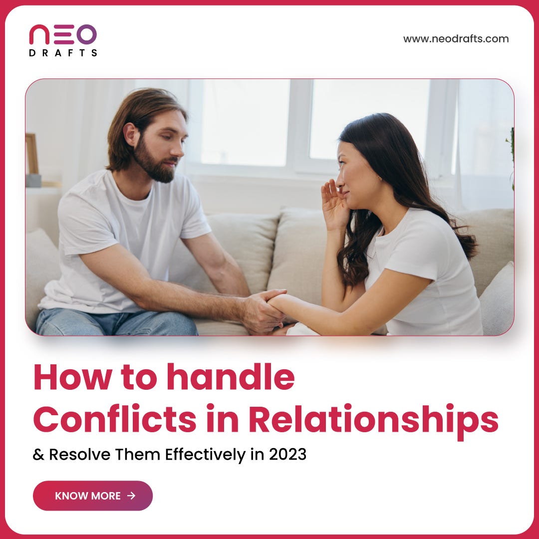 How to Handle Conflicts in Relationships - Neodrafts - Medium