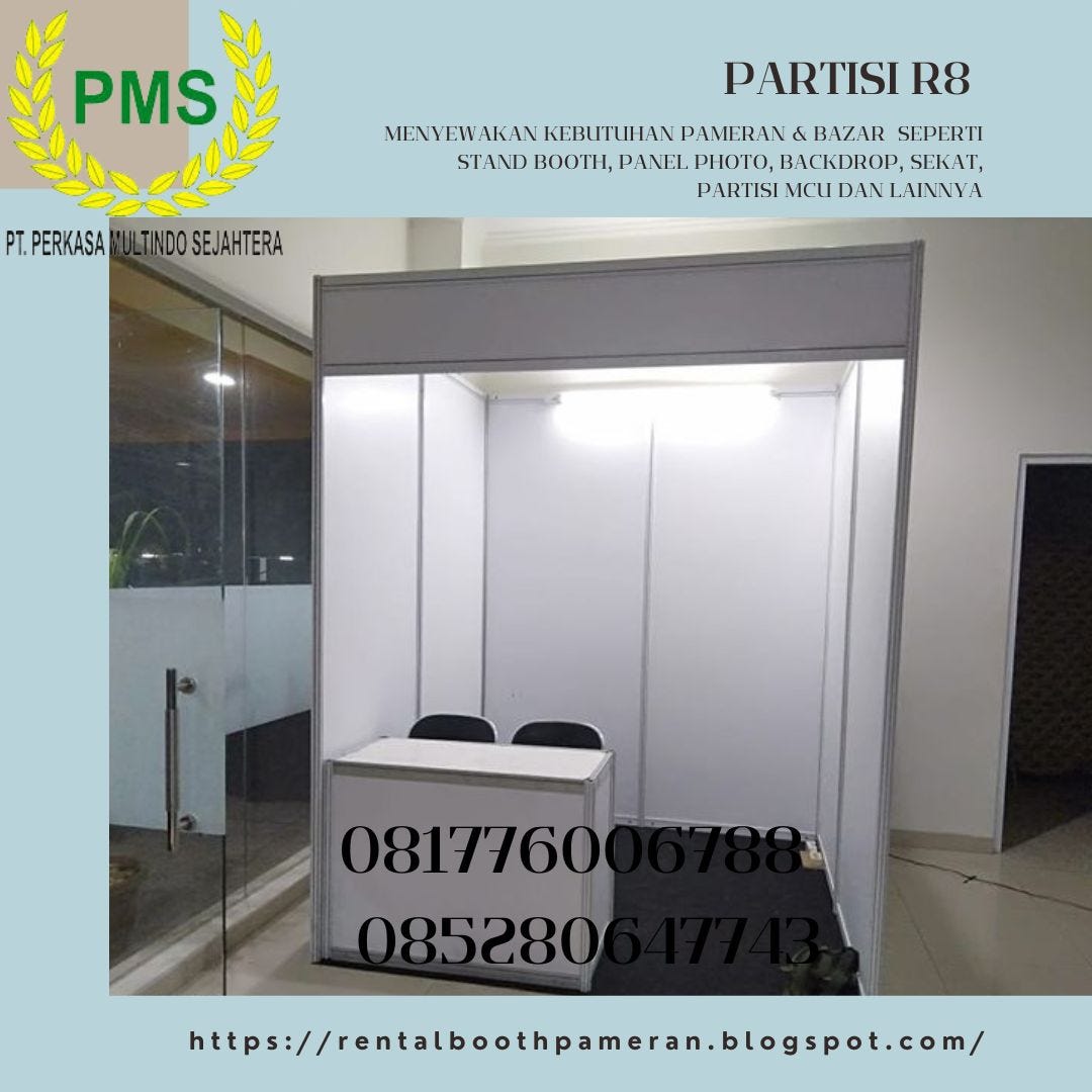 Jual Stand Booth R8 Tangerang || Harga Sewa Stand Booth Tangerang || Jual Partisi Putih Laminasi ...