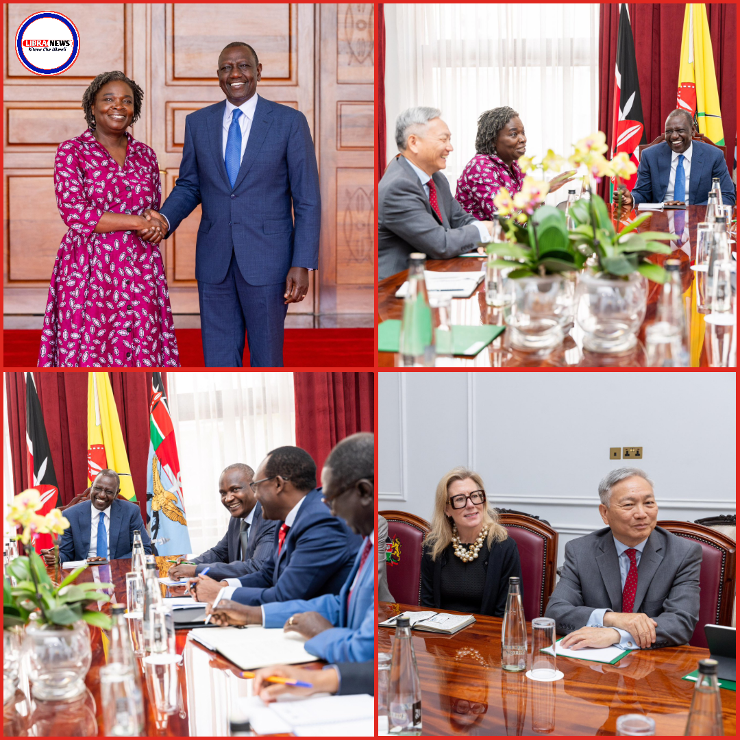 Rais William Ruto, Waziri wa Hazina ya Taifa John Mbadi na Katibu Mkuu Chris Kiptoo wakutana na ...