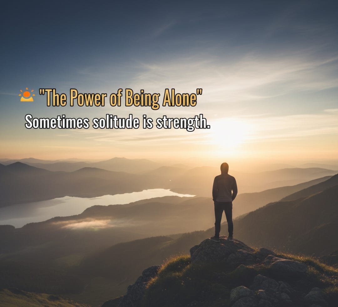 🌪️ The Hidden Power of Doing Things Alone | by Maverick | Nov, 2025 ...