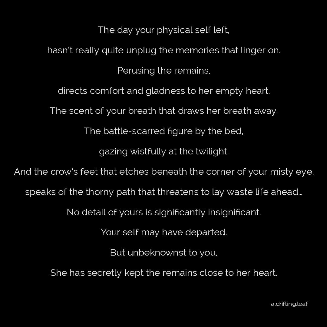 For the memories that lived on to comfort or to haunt. | by Amanda Yap ...