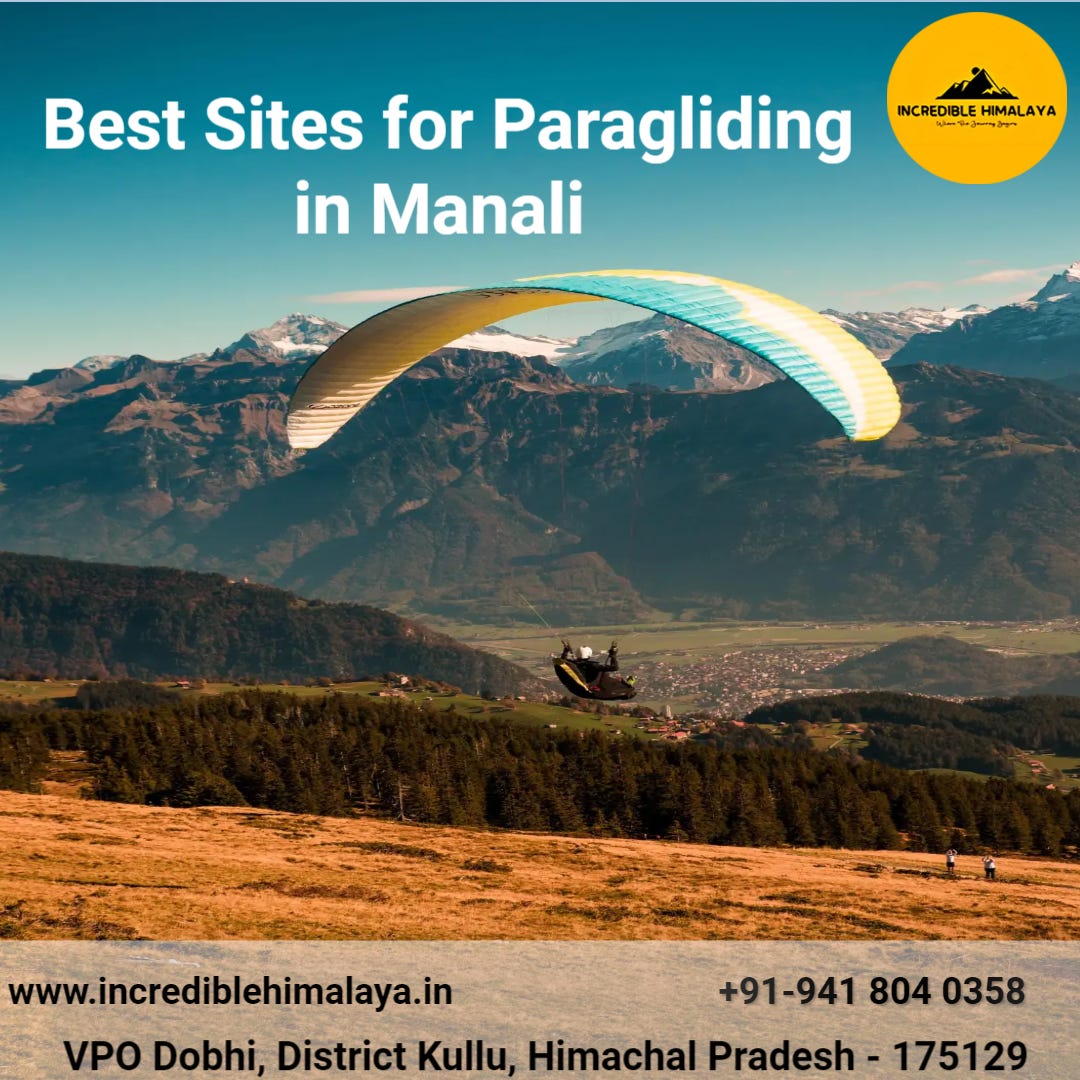 Best Sites for Paragliding in Manali - Incredible himalaya - Medium