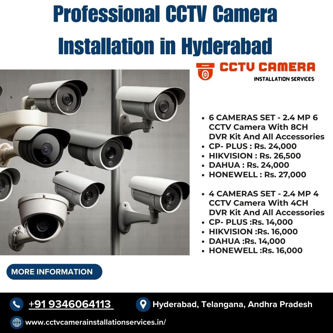 Professional CCTV Camera Installation in Hyderabad ...