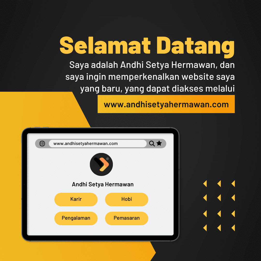 Selamat Datang di Website Baru Saya! - Andhi Setya Hermawan - Medium